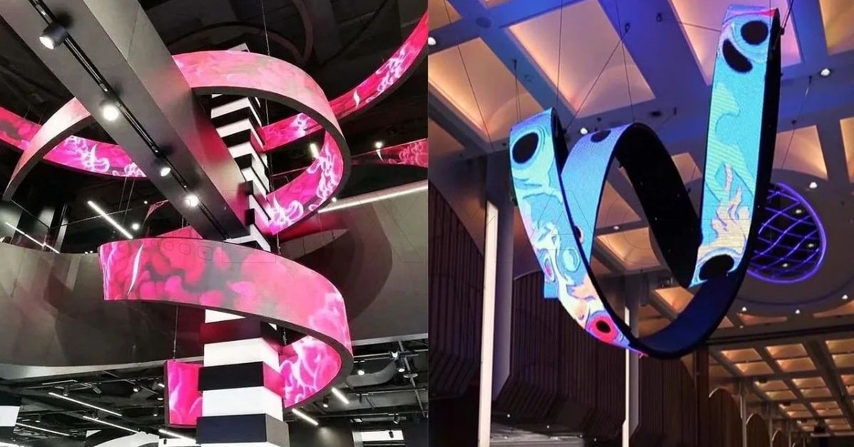 Màn hình LED uốn dẻo – Giải pháp hiển thị linh hoạt cho sự kiện